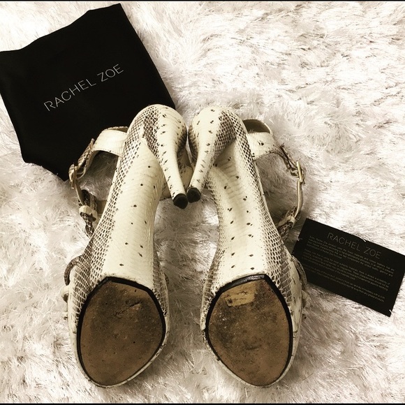 Rachel Zoe | Shoes | Rachel Zoe Snake Skin Platform Strappys | Poshmark
